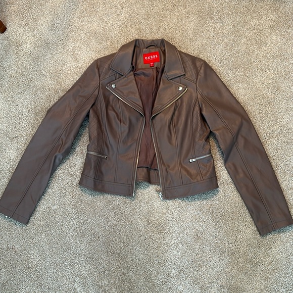 Guess | Jackets & Coats | Guess Faux Leather Jacket | Poshmark